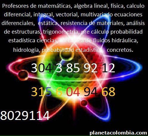 Profesores de Álgebra lineal en bogotá en Usaquén