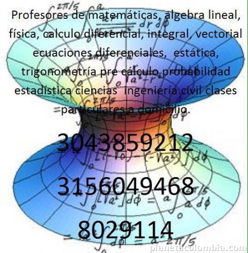 Profesores de Álgebra lineal en bogotá en Usaquén